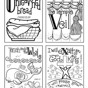 Old Testament Coloring Pages Bundle, A-Z Old Testament Coloring Pages ...