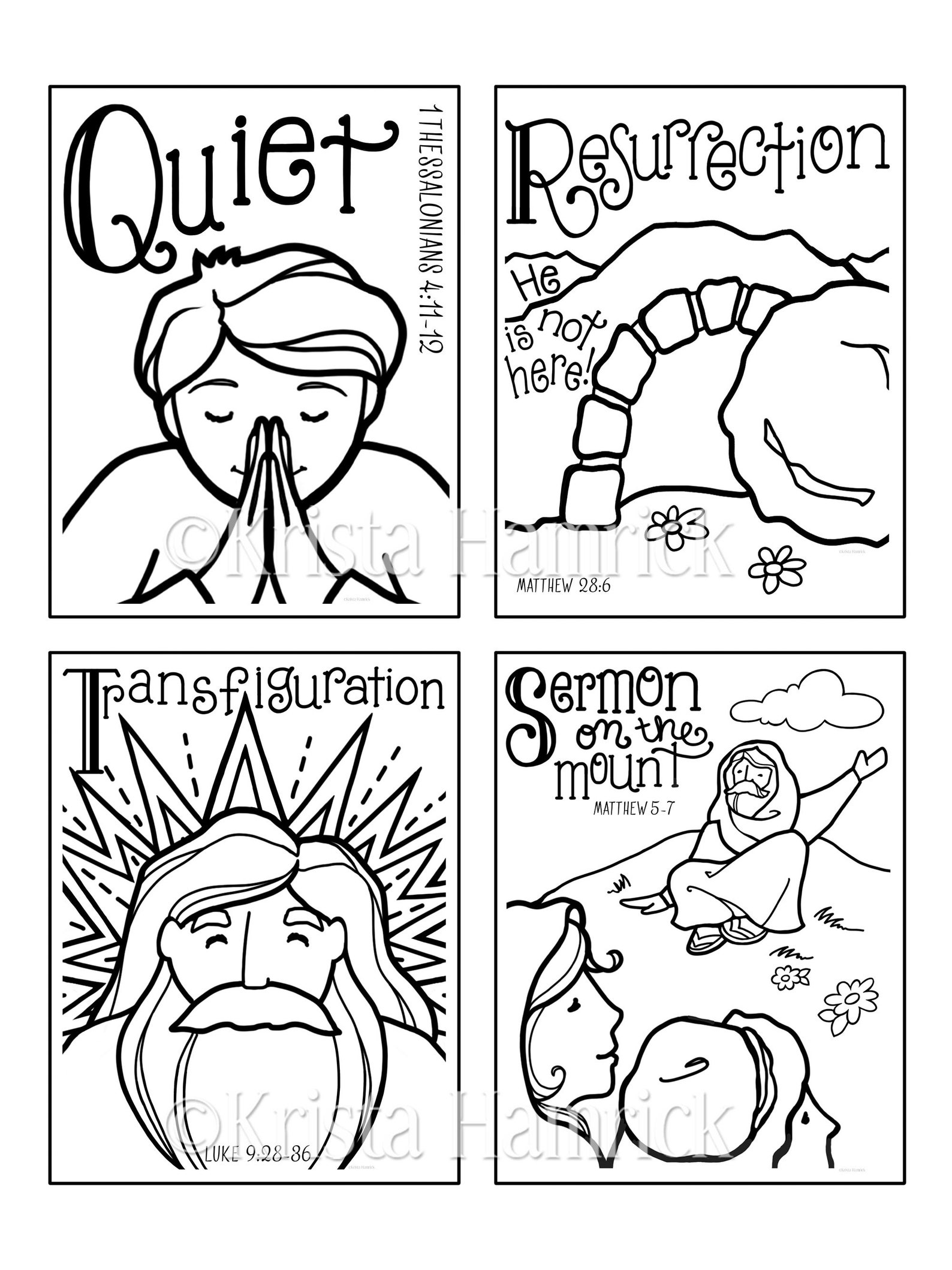 New Testament Coloring Pages Bundle A-Z New Testament - Etsy