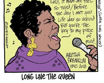 Aretha Franklin Poster. the Queen of Soul. Music. Kraft Paper. Art ...