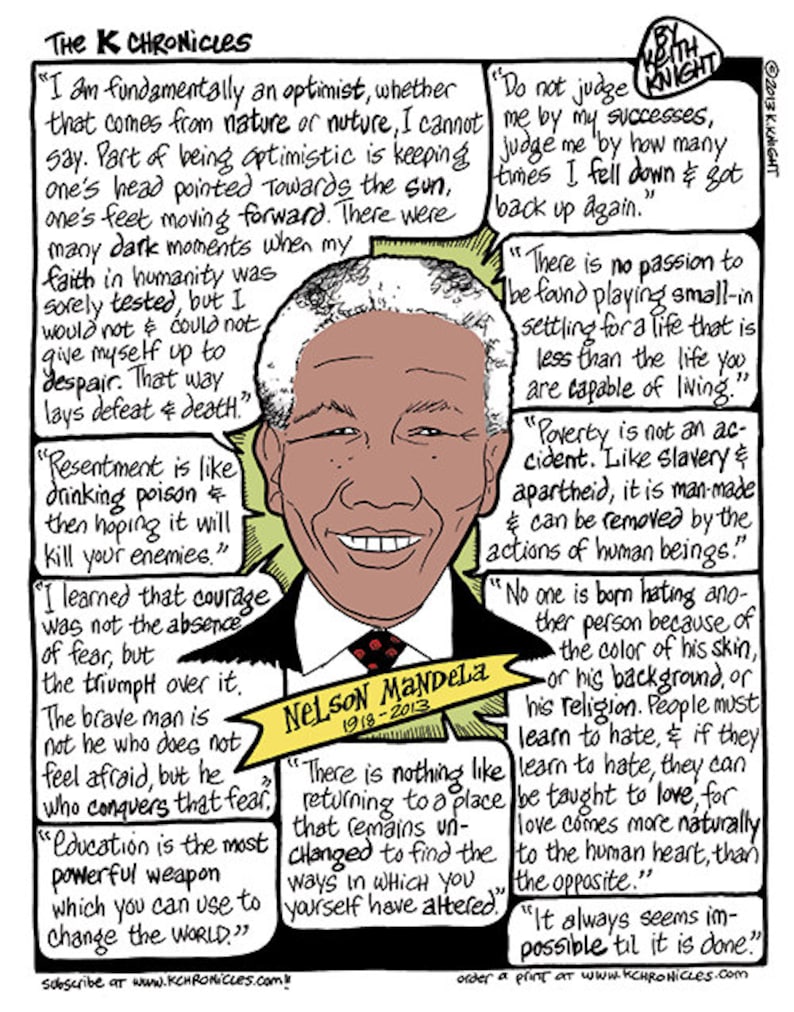 Nelson Mandela Full-color Comic Strip Print - Etsy