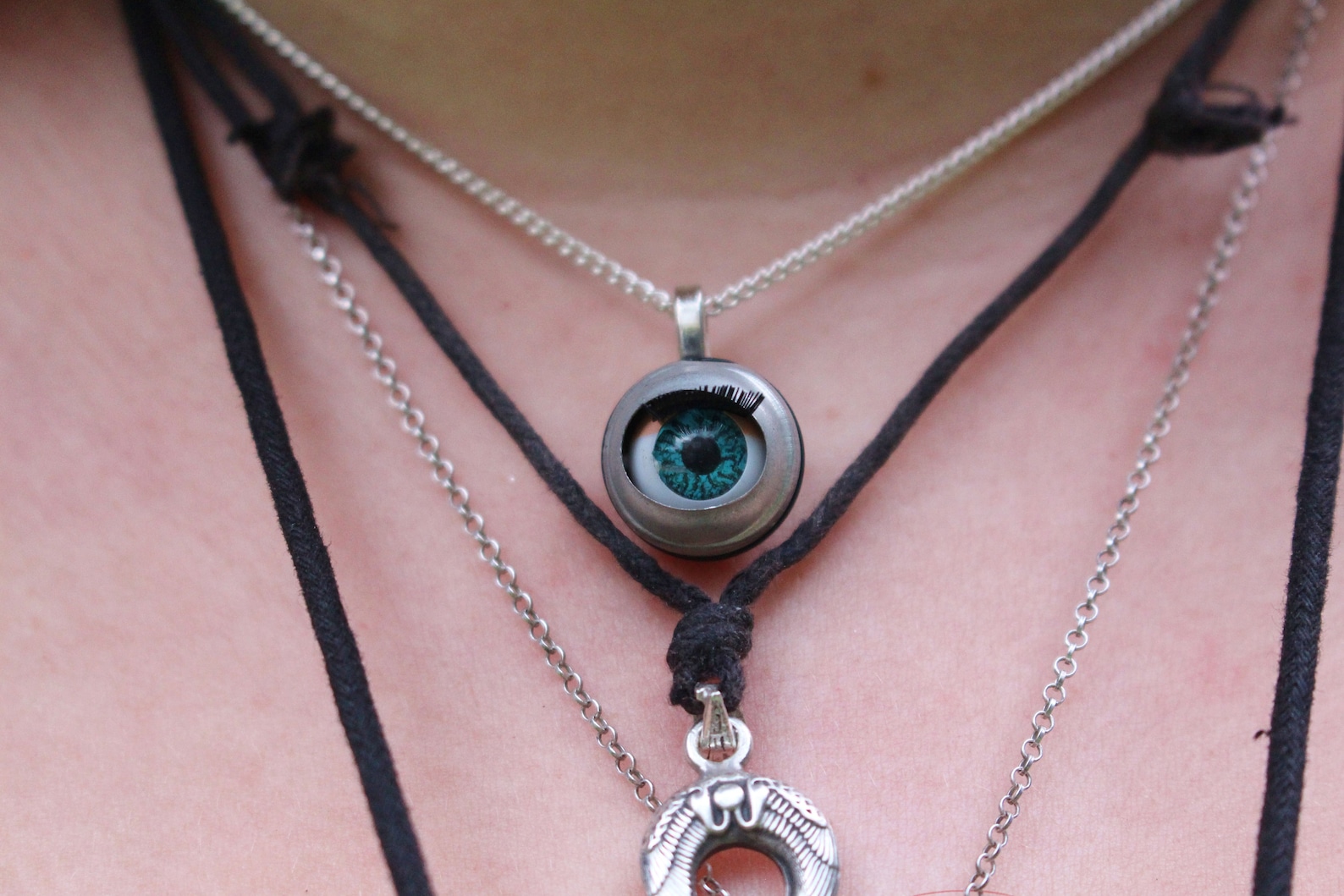 Doll Eye Necklace Creepy Statement Jewelry Halloween | Etsy