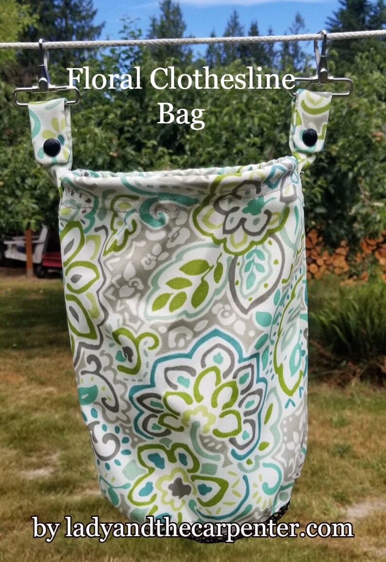 Clothesline Bag and 3 Sets of Kevin's Quality Clothespins - Etsy