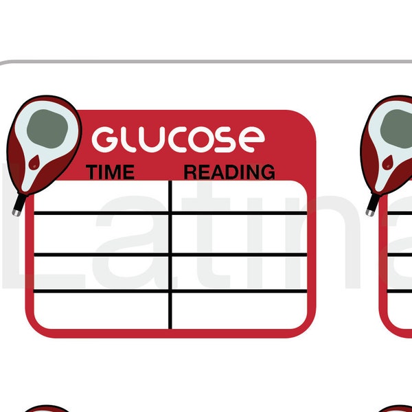 Glucose Meter Stickers - Etsy