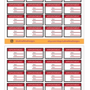 Appointment, Time and Date, Stickers, Planner Stickers, Instant ...