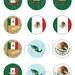 Mexican Flag, Cupcake Toppers, Instant Download, Stickers, Buttons ...