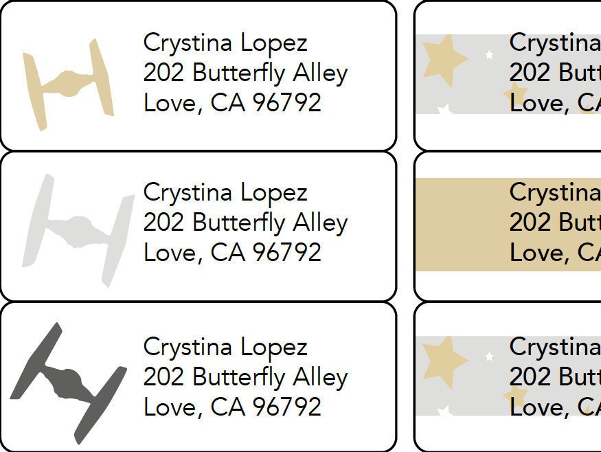 Space Hero, Address Labels, Custom Labels, Return Address, Star Wars ...