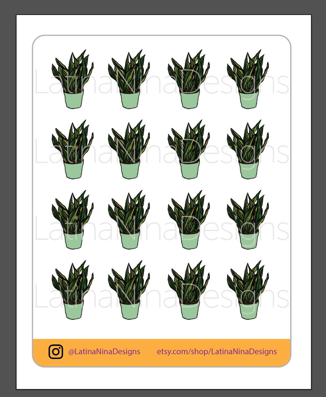 Water Plant Stickers, Functional Stickers, Planner Stickers, Chores ...