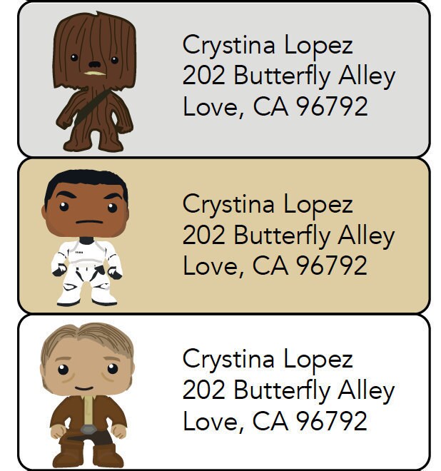Space Hero, Address Labels, Custom Labels, Return Address, Star Wars ...