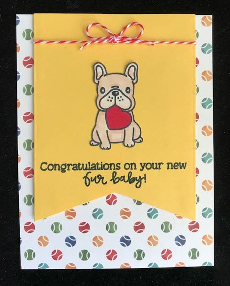 Congratulations on Your New Fur Baby Greeting Card - Etsy