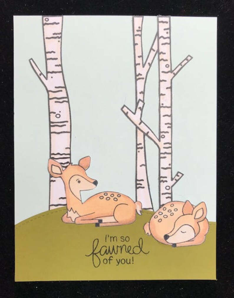 I'm so Fawned of You Greeting Card - Etsy