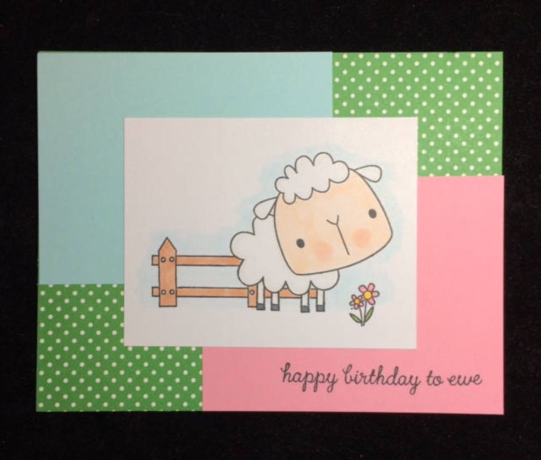 Happy Birthday to Ewe Greeting Card - Etsy