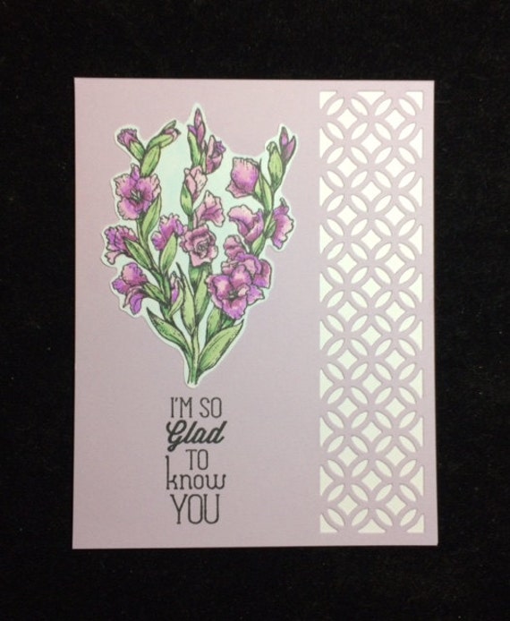 I'm so Glad to Know You Friendship Greeting Card | Etsy