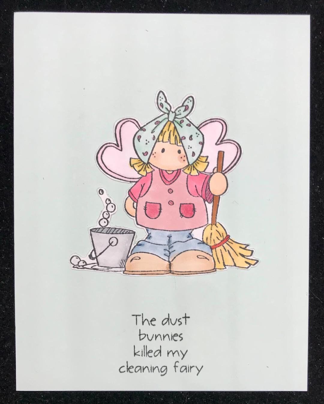 The Dust Bunnies Killed My Cleaning Fairy Humor Greeting Card - Etsy