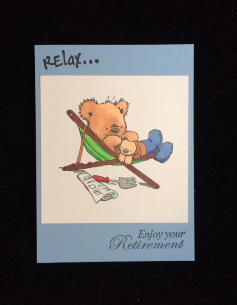 Relax & Enjoy Your Retirement Greeting Card - Etsy