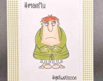 Flu Get Well Card | Etsy