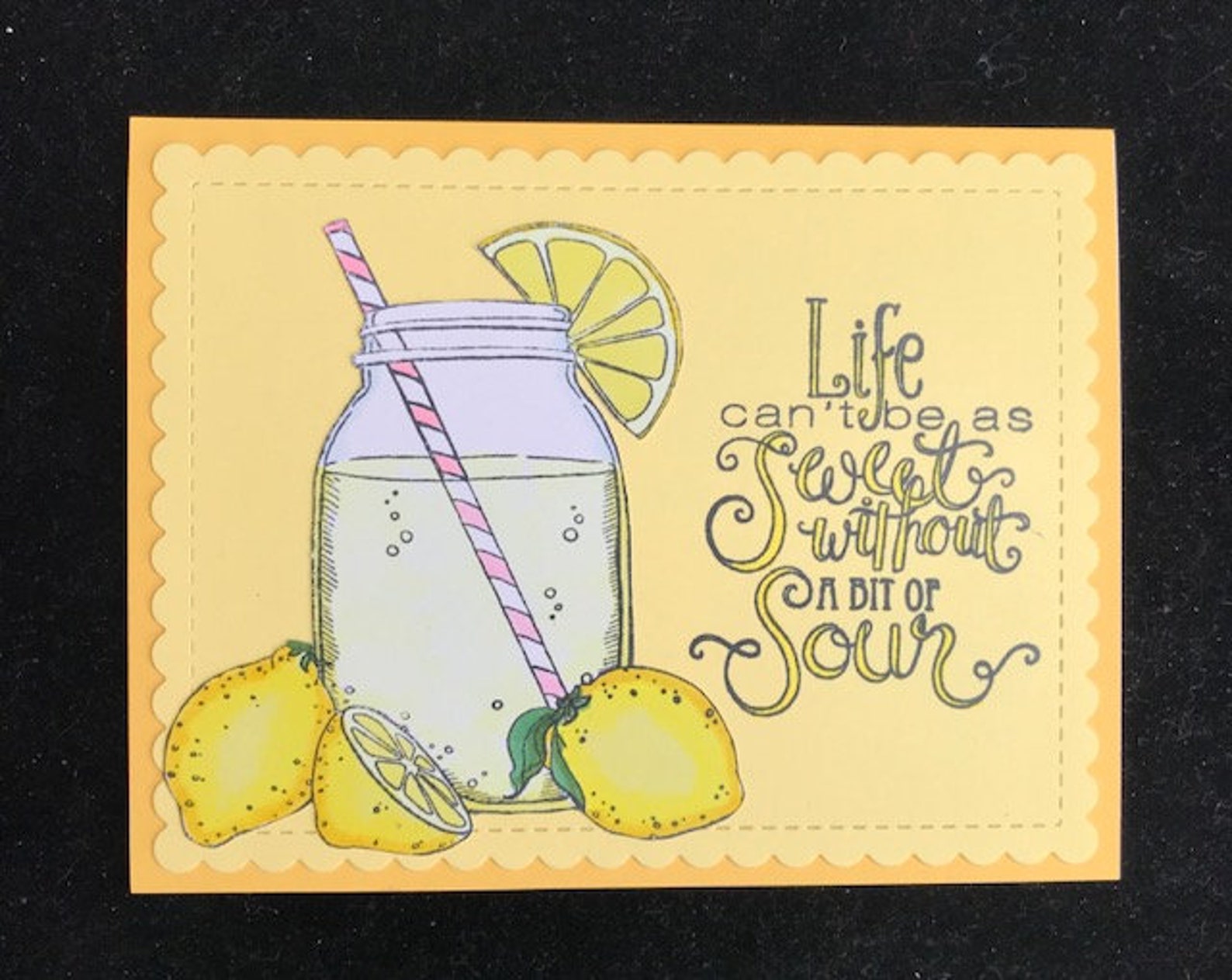 Life Can't Be as Sweet Without A Bit of Sour Greeting Card - Etsy