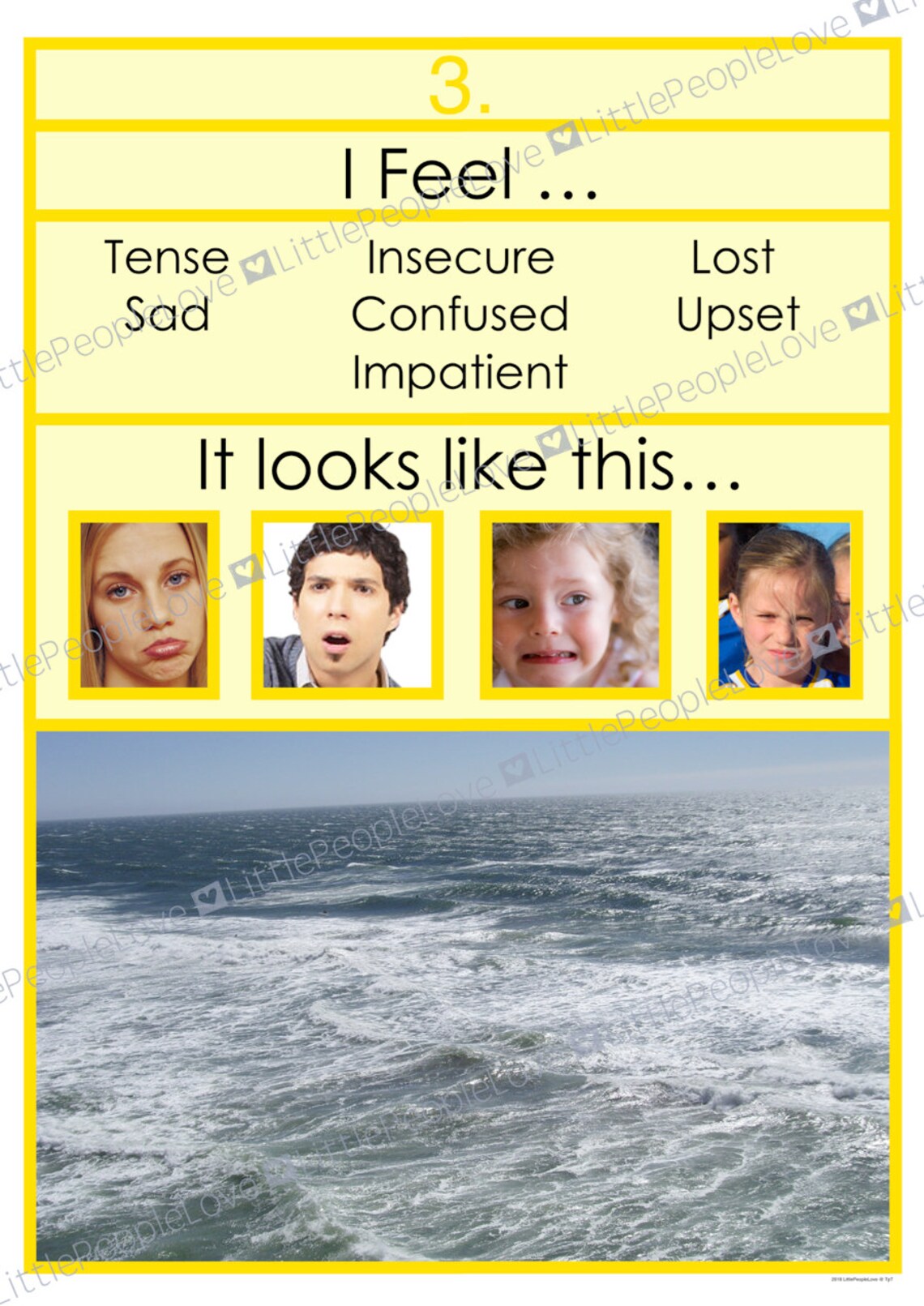 Emotion Scale Classroom Poster Set - Etsy