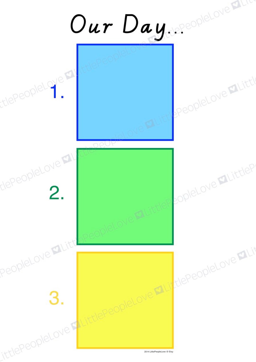 Our Day Visual Timetable - Etsy