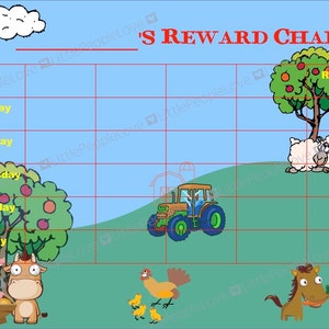 Farm Reward Chart - Etsy