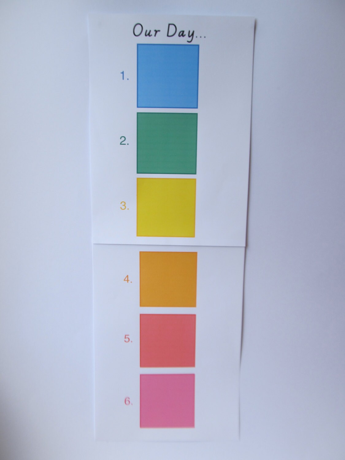 Our Day Visual Timetable - Etsy