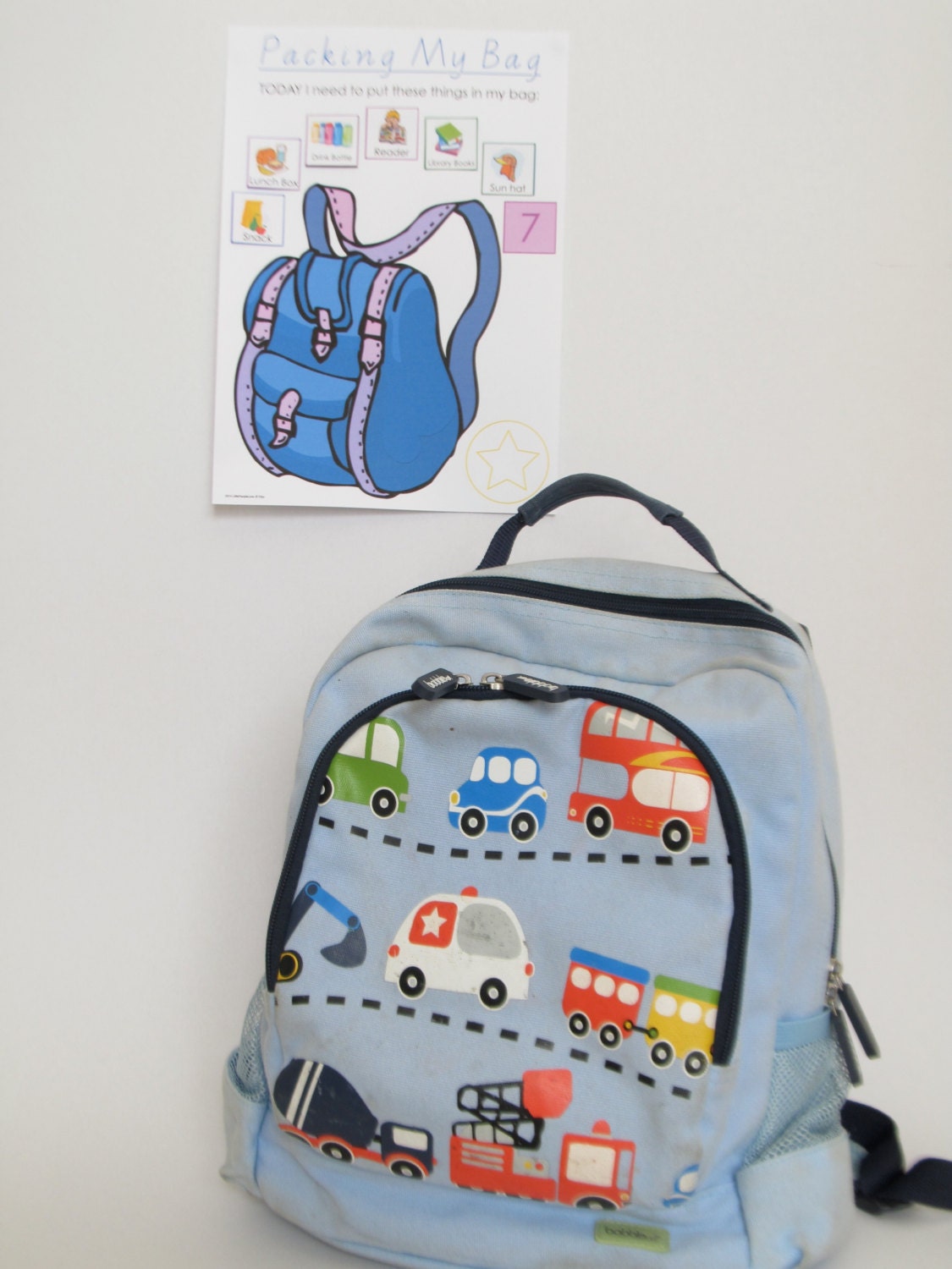 Packing My Bag Routine Chart - Etsy