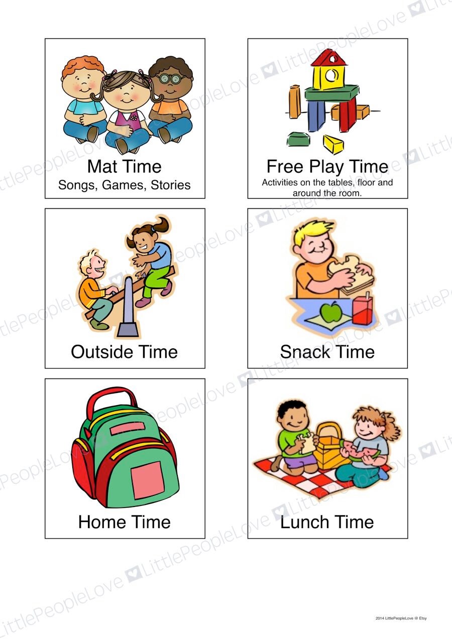 Our Day Visual Timetable - Etsy
