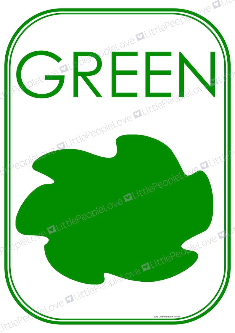 Colors Classroom Display Cards - Etsy