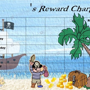Pirate Reward Chart - Etsy