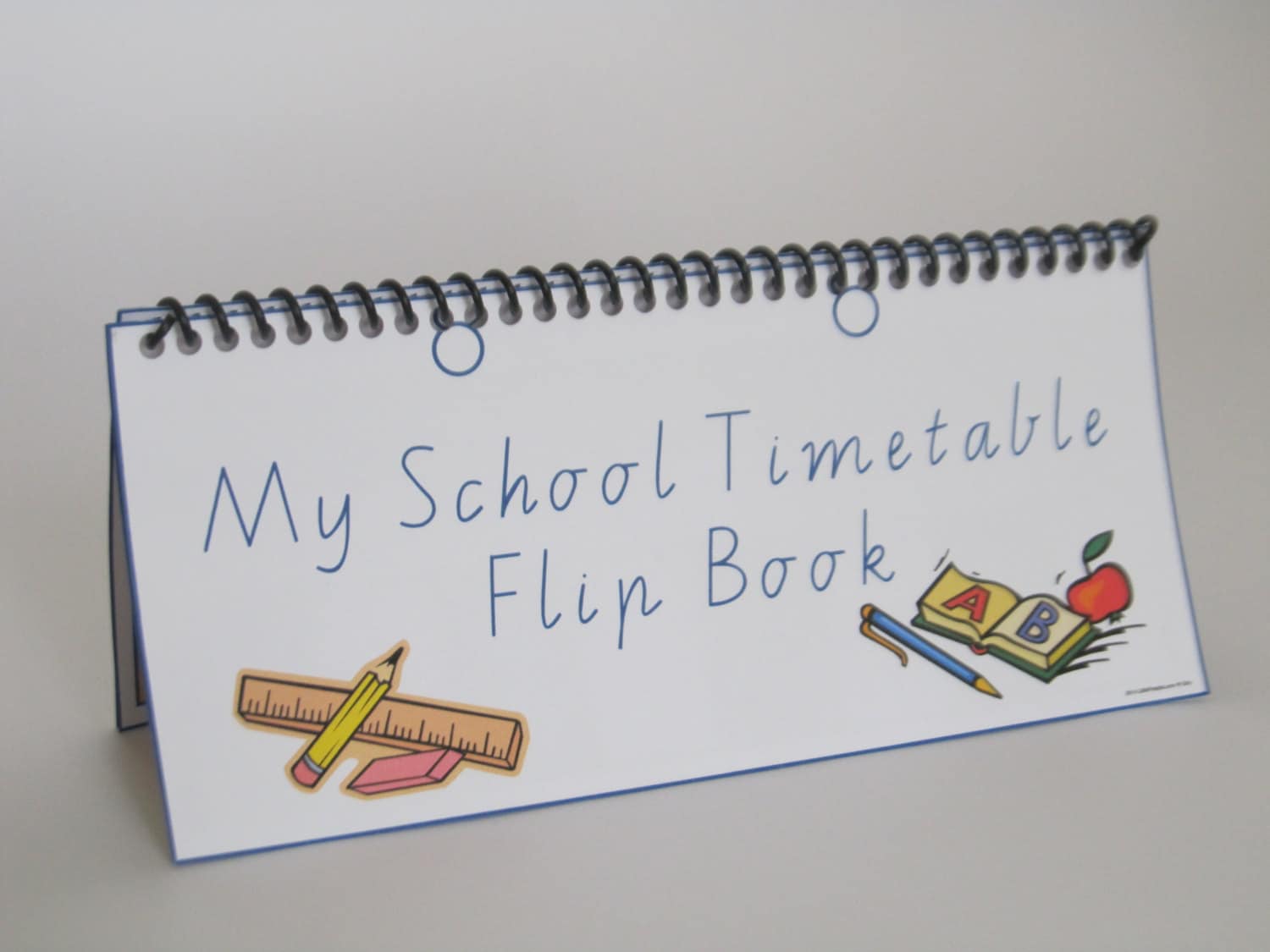 My School Timetable Flip Book - Etsy