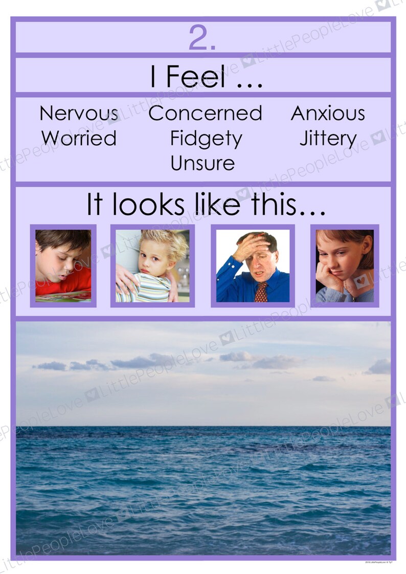 Emotion Scale Classroom Poster Set - Etsy