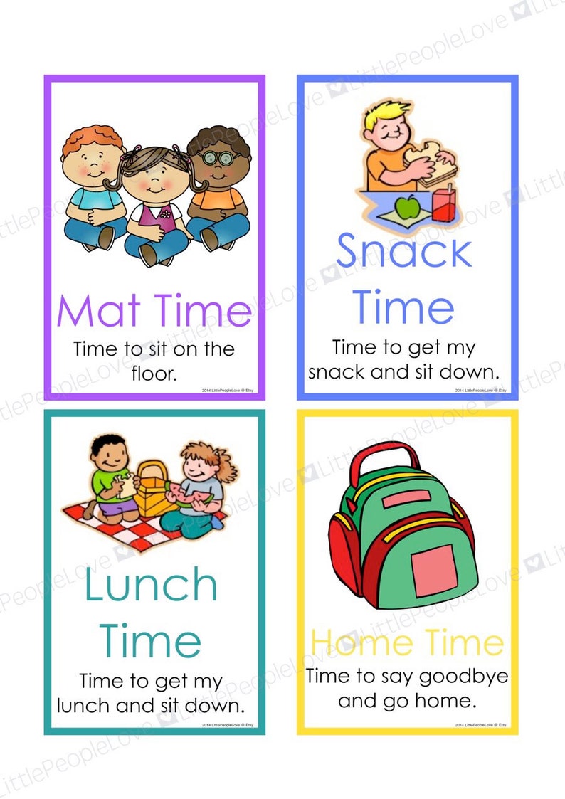 Transition Reminder Cards - Etsy