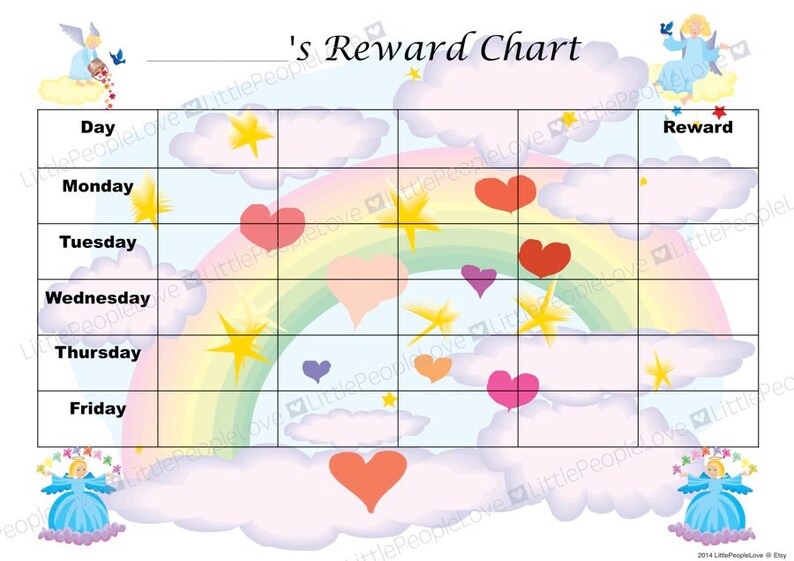 Pretty Reward Chart - Etsy