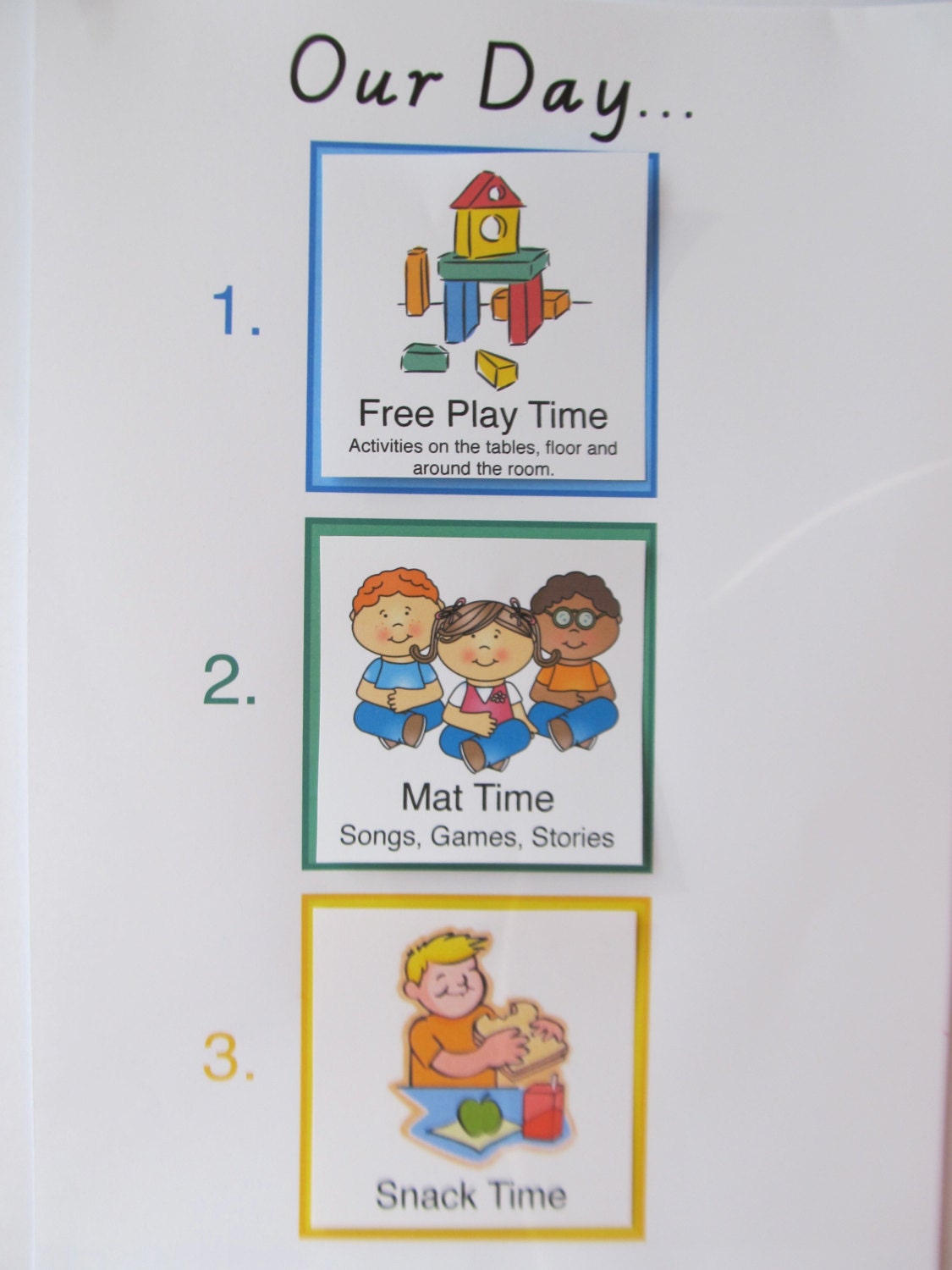 Our Day Visual Timetable - Etsy