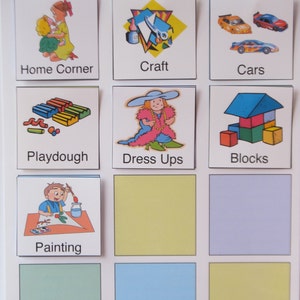 Free Choice Visual Timetable - Etsy