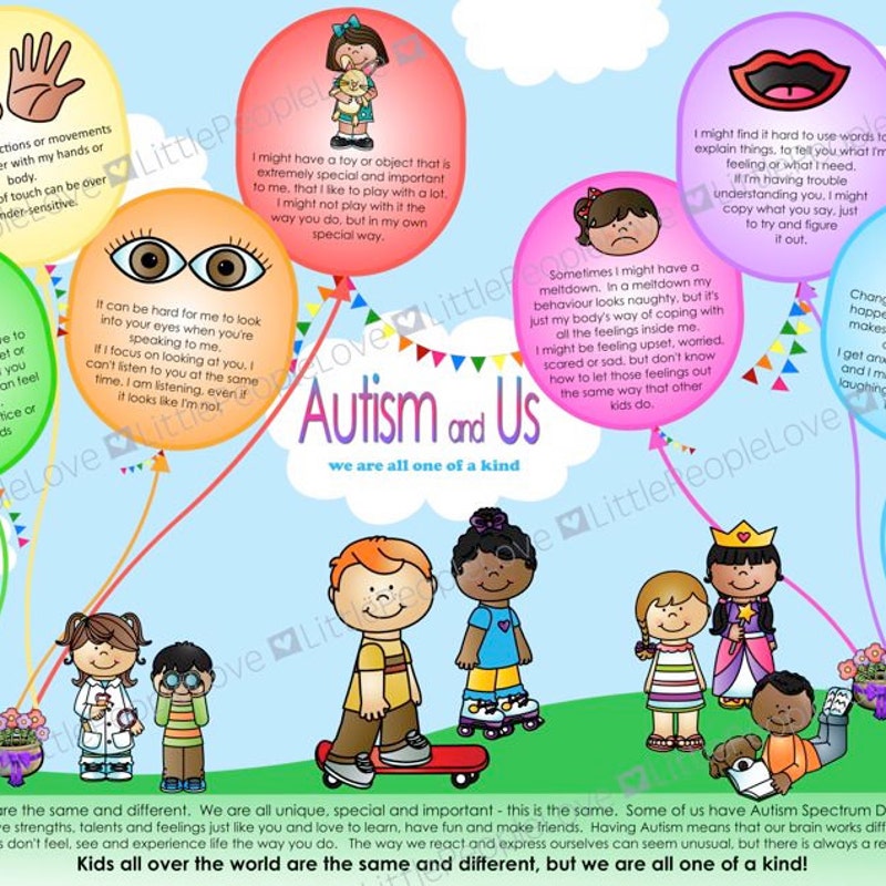 Autism Poster for Kids - Etsy