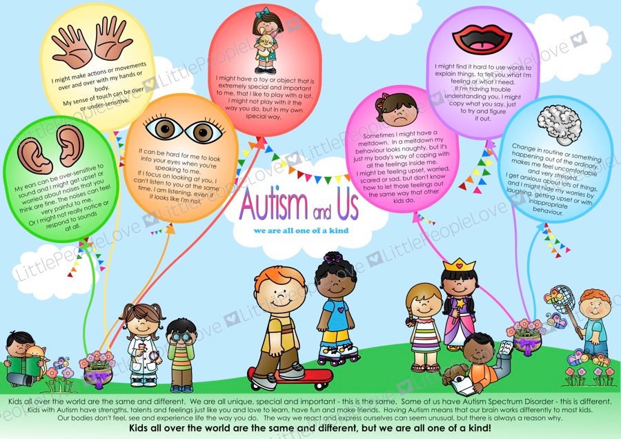 Autism Awareness Poster - Playground - Etsy