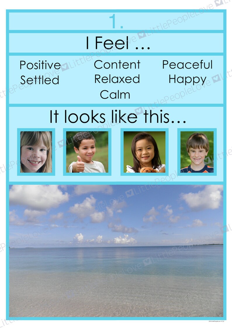 Emotion Scale Classroom Poster Set - Etsy