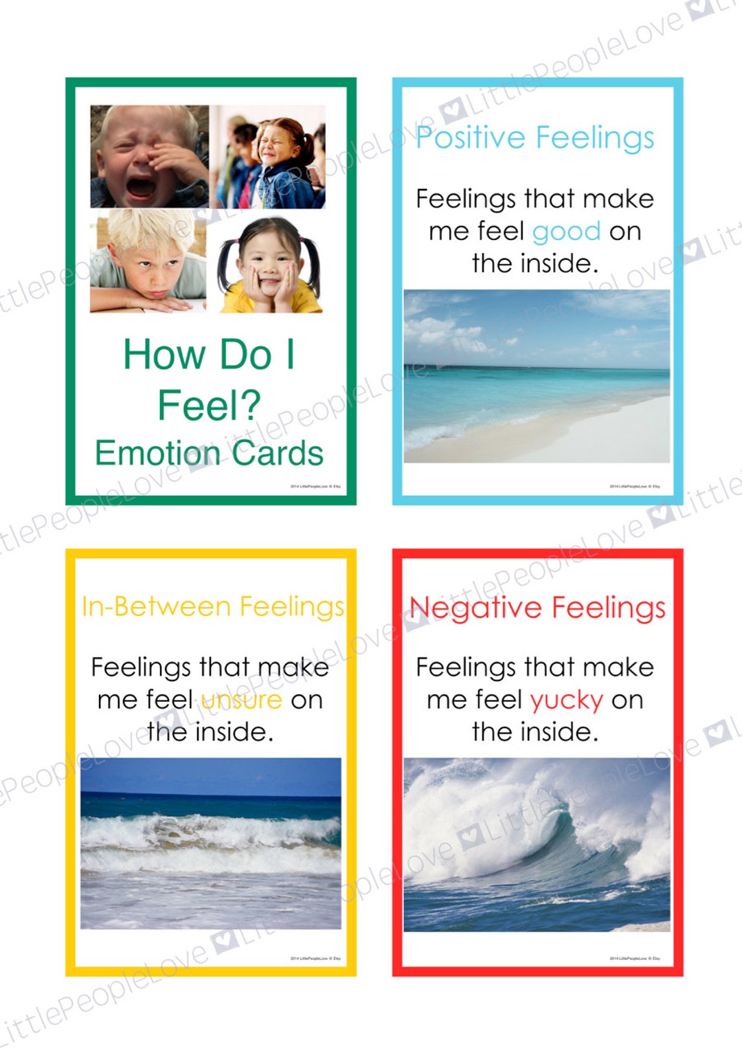 How Do I Feel? Emotions Card Set - Etsy