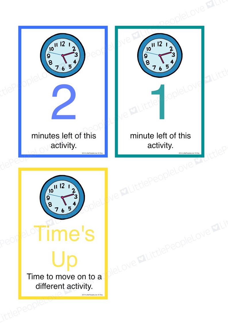Time Countdown Cards - Etsy