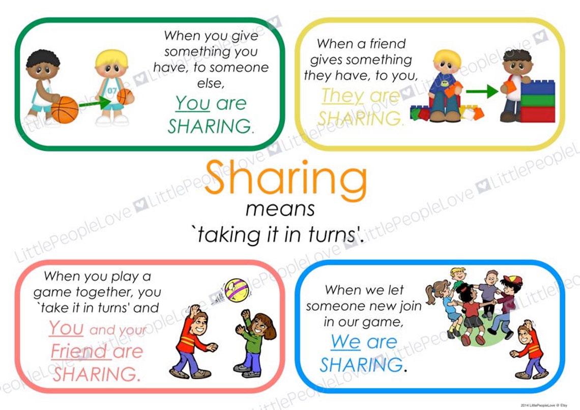 Sharing Classroom Poster - Etsy