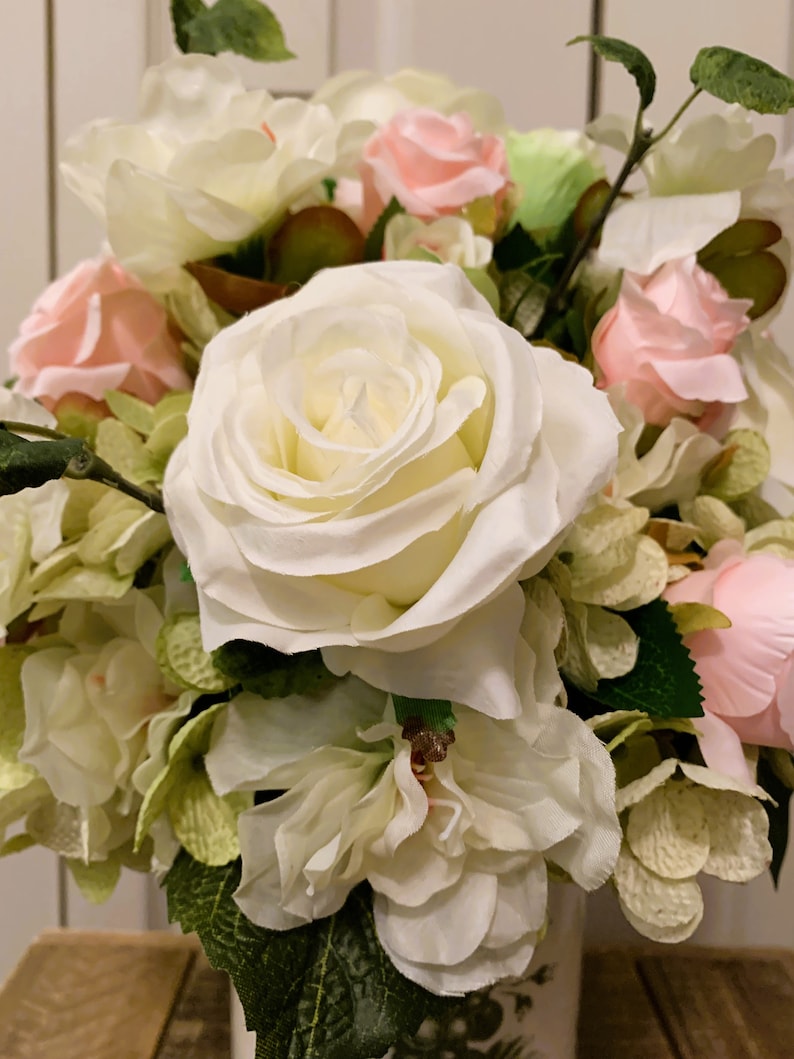 Gorgeous Spring Artificial Floral Arrangement in Ceramic - Etsy