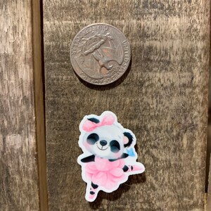 Prancing Pandas Ballerina Magnets - Panda Bear in Pink Tutu Dancing ...