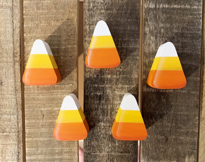 Hand Painted Candy Corn Made of Wood - Halloween Candy Corn Decorations ...