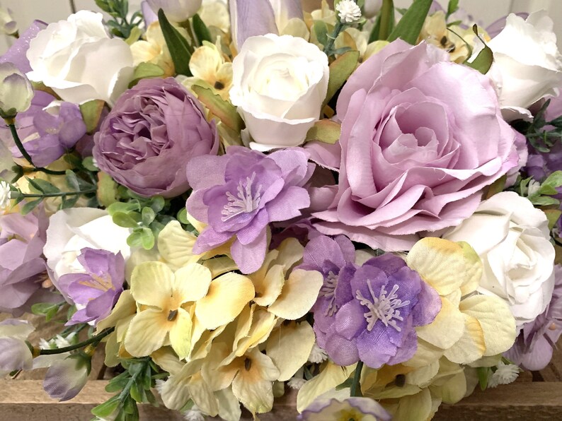 Easter Bunny Rabbit Centerpiece With Lavender White and Pale - Etsy