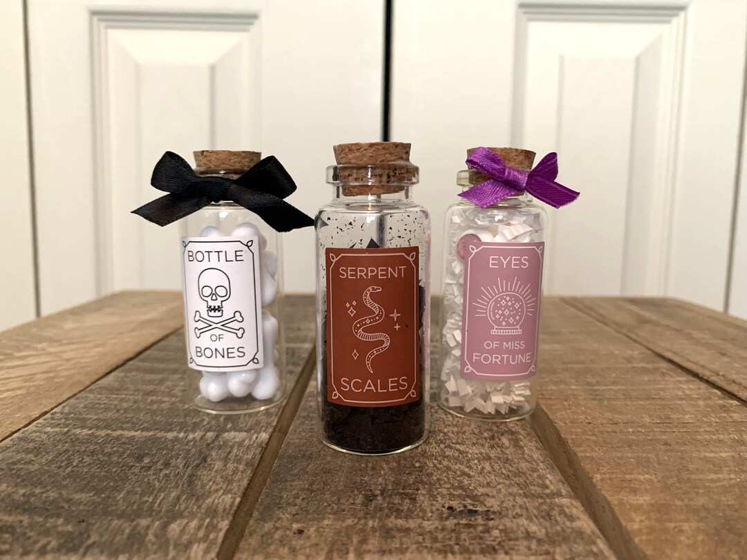 Set of Three Halloween Mini Jars for Tiered Tray - Halloween Tiered ...