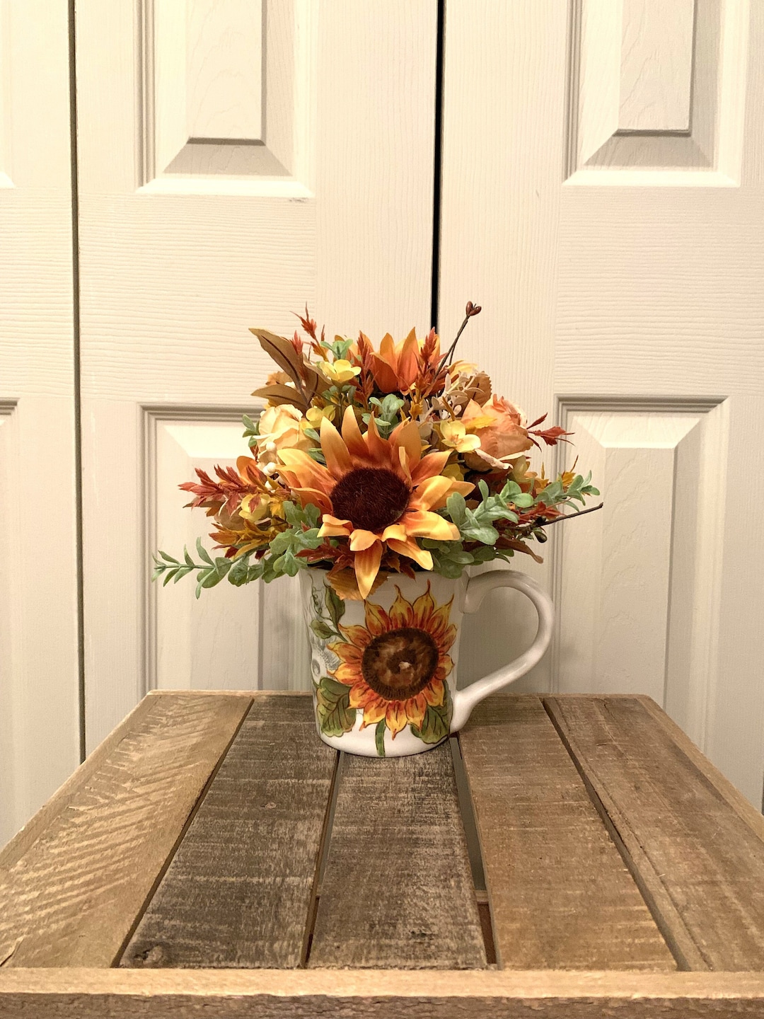 Sunflower Coffee Mug Gift - Ceramic Coffee Mug With Removable ...