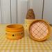 Hand Painted Bee Boxes Small Rustic Round Boxes With Bees Bee Themed ...