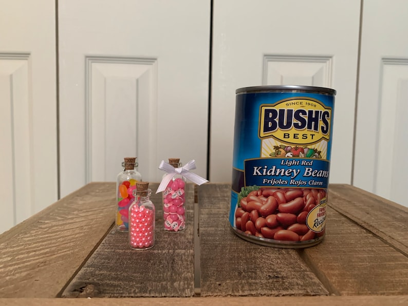 Miniature Glass Bottles With Artificial Candy - Artificial Easter Candy ...