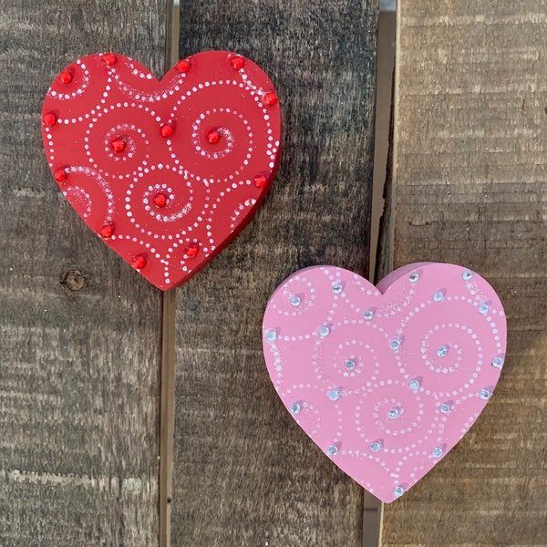 Hand Painted Heart - Etsy