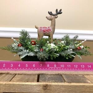 Small Deer Centerpiece - Artificial Centerpiece for the Winter Season ...